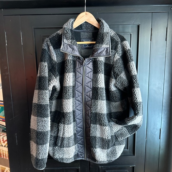 Abercrombie & Fitch | Jackets & Coats | Abercrombie Sherpa Plaid Jacket | Poshmark